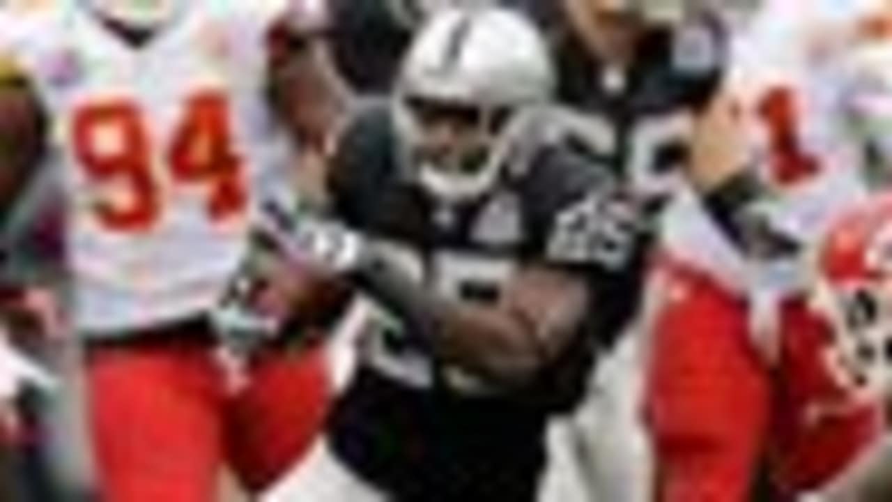 Raiders RB Goodson excited to face former team