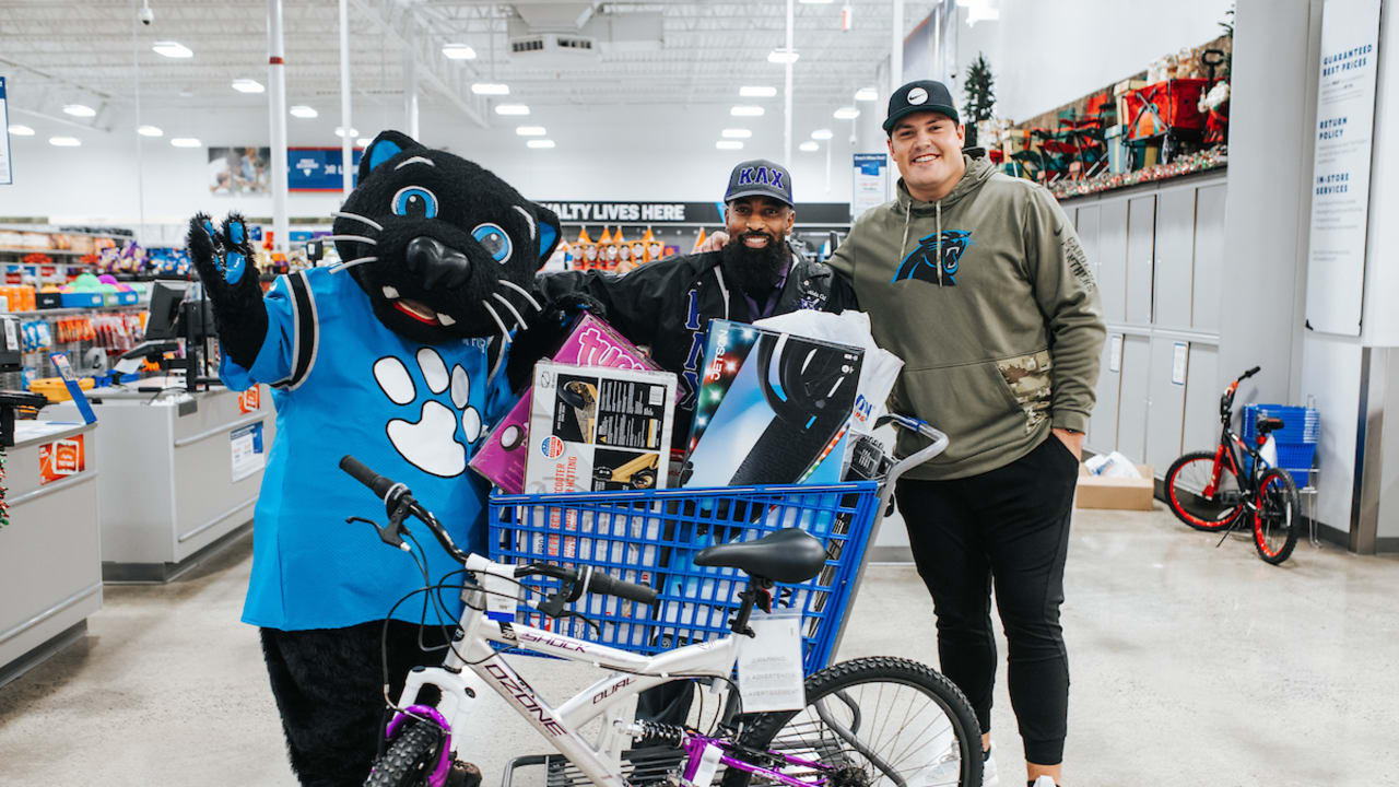 Austin Corbett, Panthers host holiday shopping spree at Academy Sports ...
