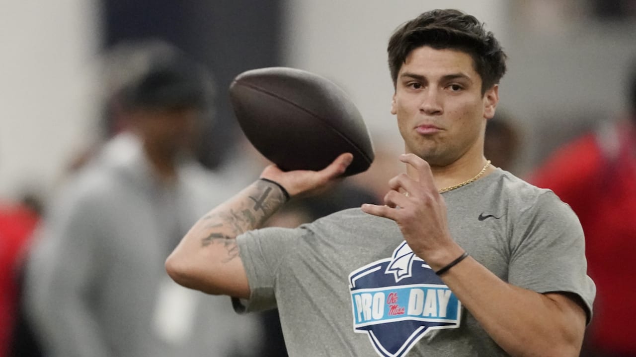 PHOTOS: Matt Corral works out at Mississippi pro day