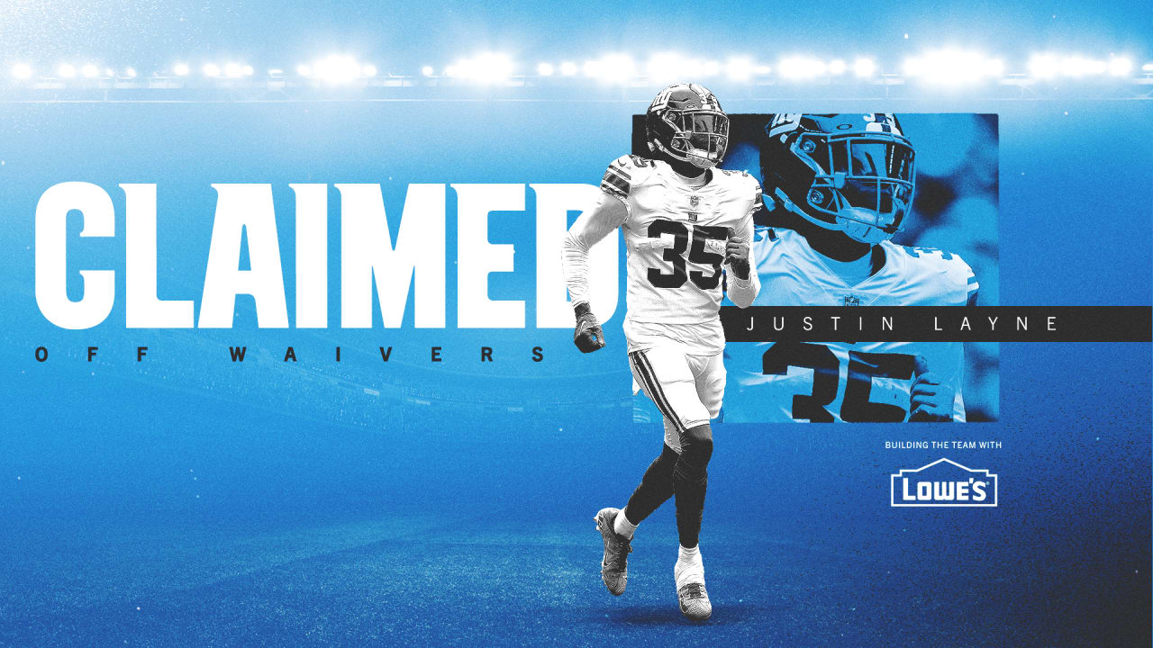 Panthers claim cornerback Justin Layne