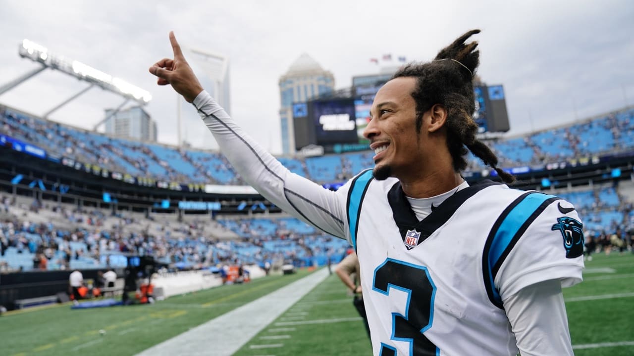 Photos from post-game after Panthers beat Saints