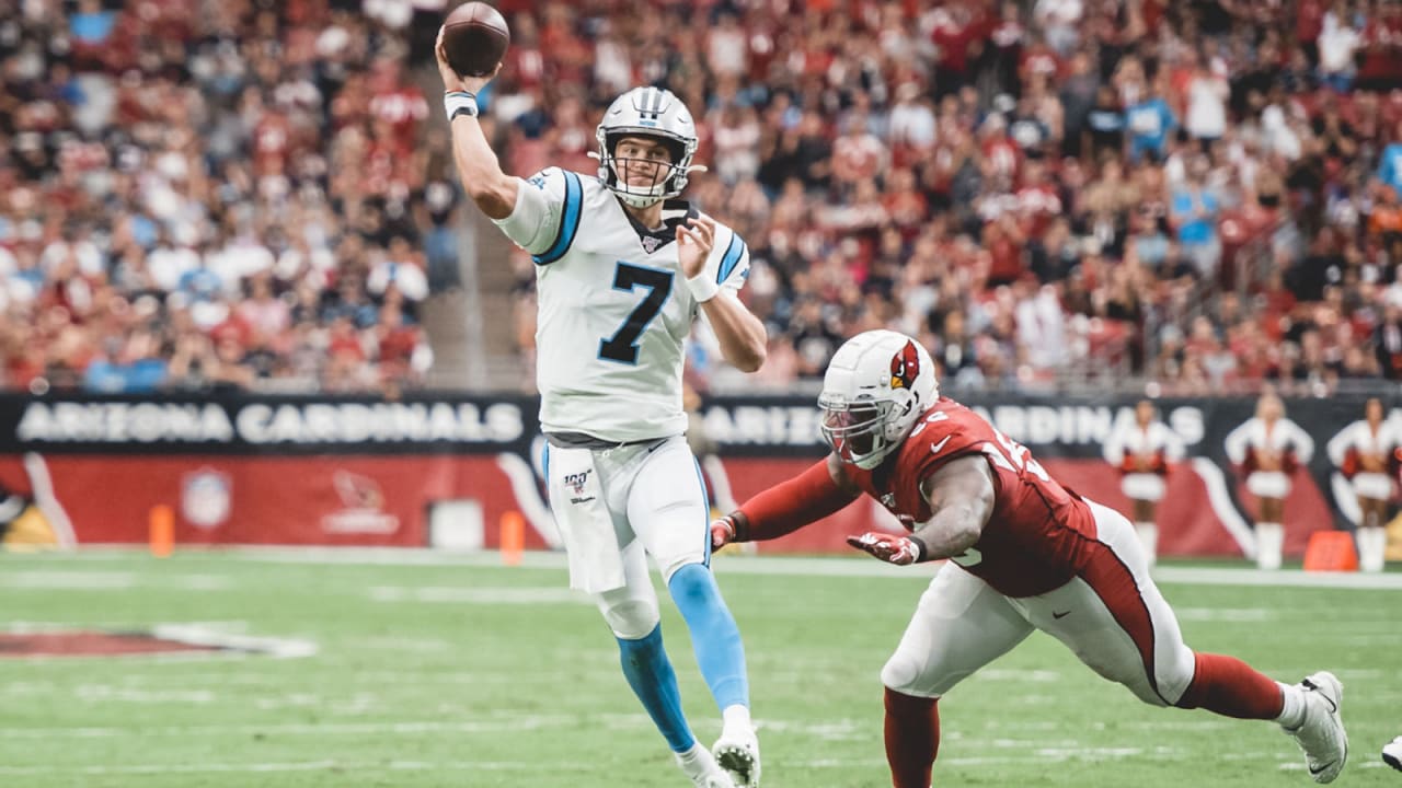 Cool Kyle Allen fires Panthers to first win of season