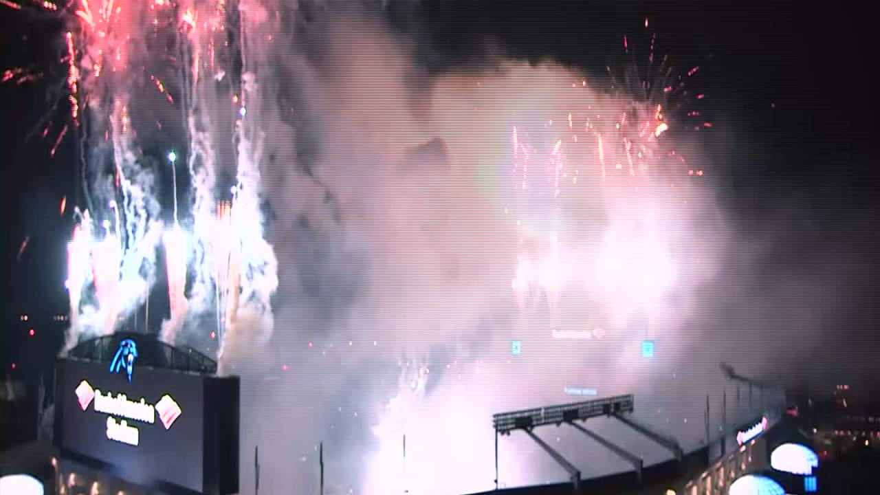Finale of the Fan Fest fireworks show