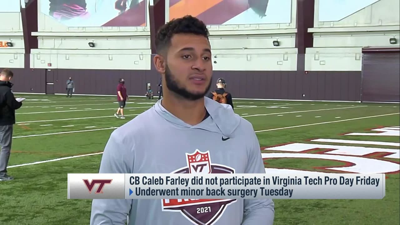 Virginia Tech's Caleb Farley shares timeline for his return to play