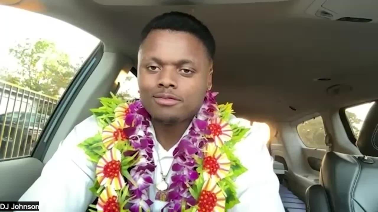 Edge rusher DJ Johnson addresses the media for the first time
