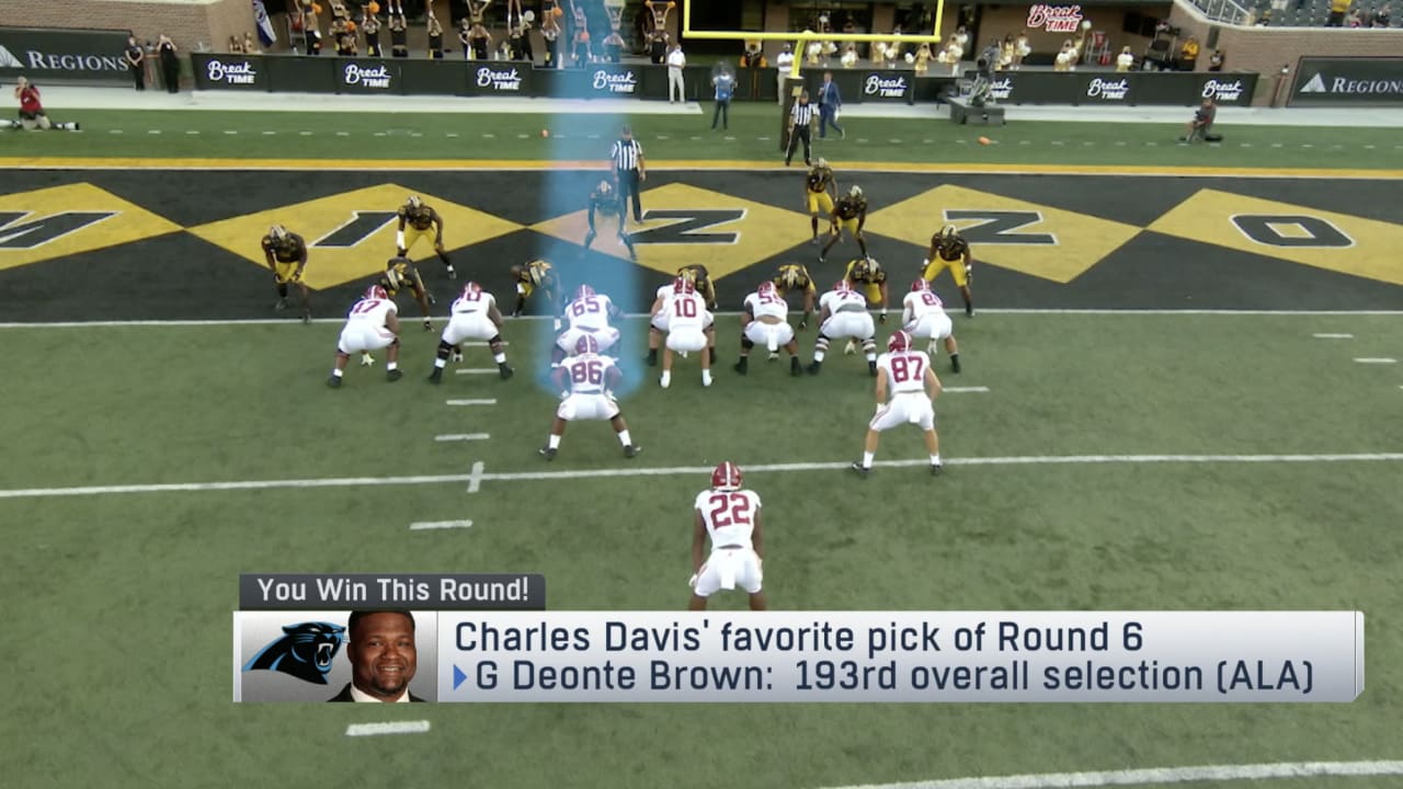 Charles Davis tabs Deonte Brown as the best pick of the NFL Draft's ...