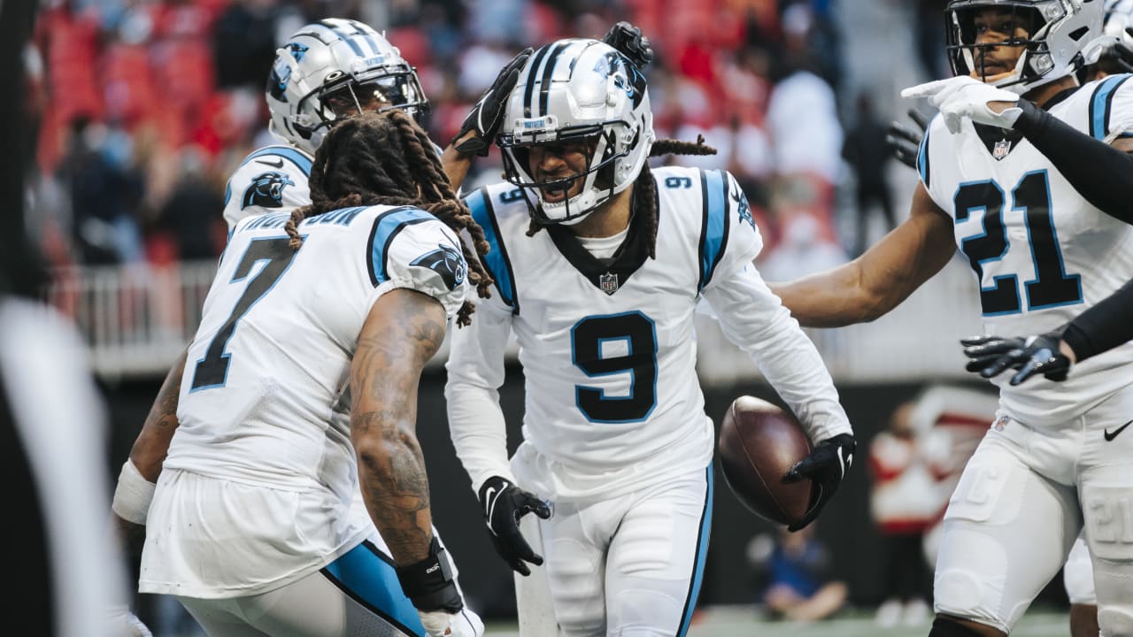 HIGHLIGHT: Stephon Gilmore gets first interception as Carolina Panther