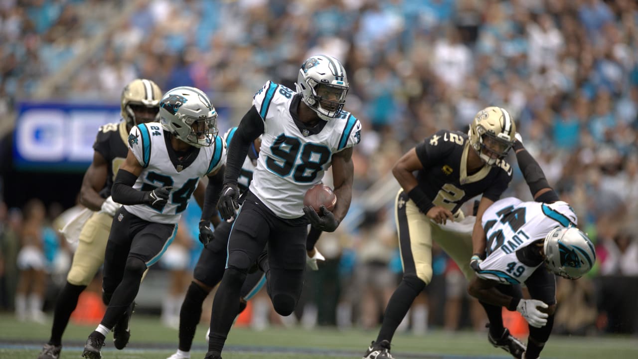 HIGHLIGHT: Marquis Haynes recovers fumble and runs in for touchdown