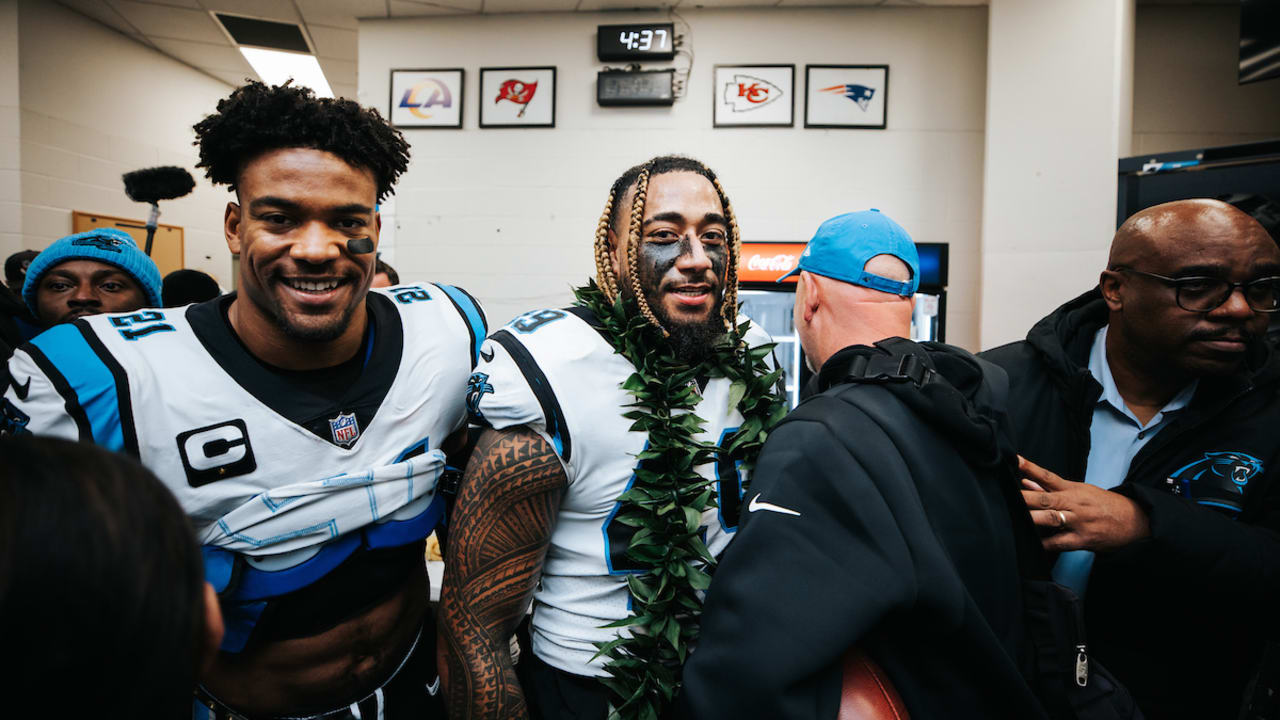 PHOTOS: Panthers post-game after win over the Seahawks
