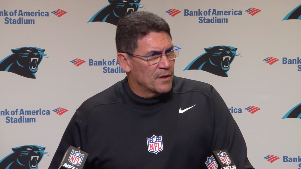 Ron Rivera talks about Christian McCaffrey practicing on Wednesday