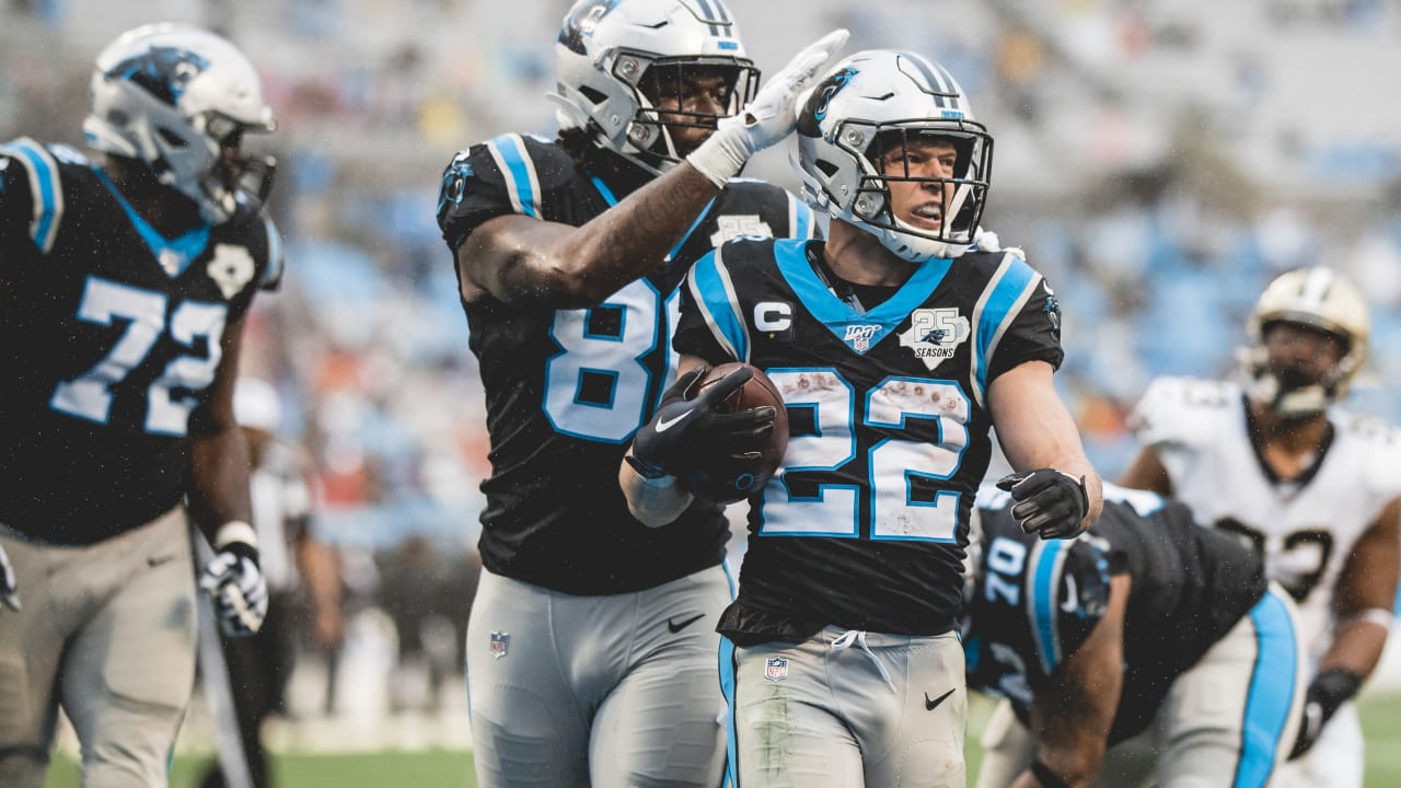 HIGHLIGHT: Christian McCaffrey muscles in for rushing TD