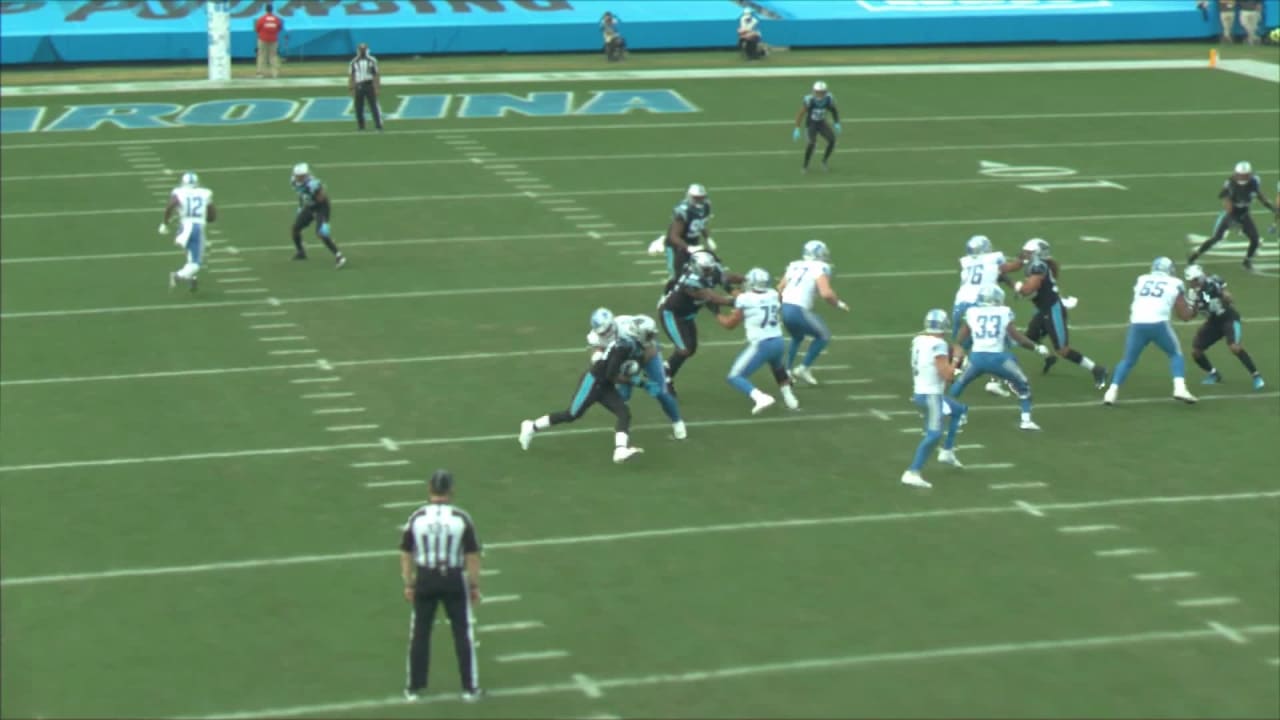 360 Video: Brian Burns, Zach Kerr sack Matthew Stafford