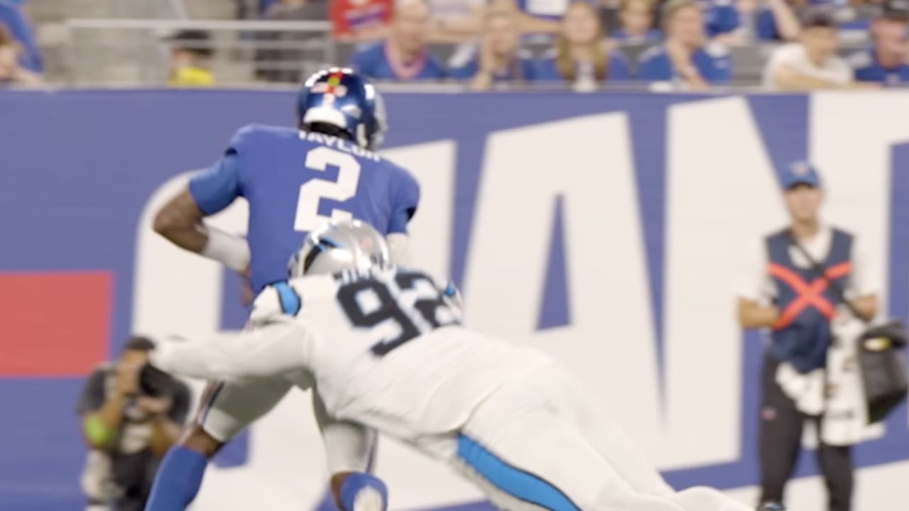Must-See: Raequan Williams sacks Giants QB Tyrod Taylor