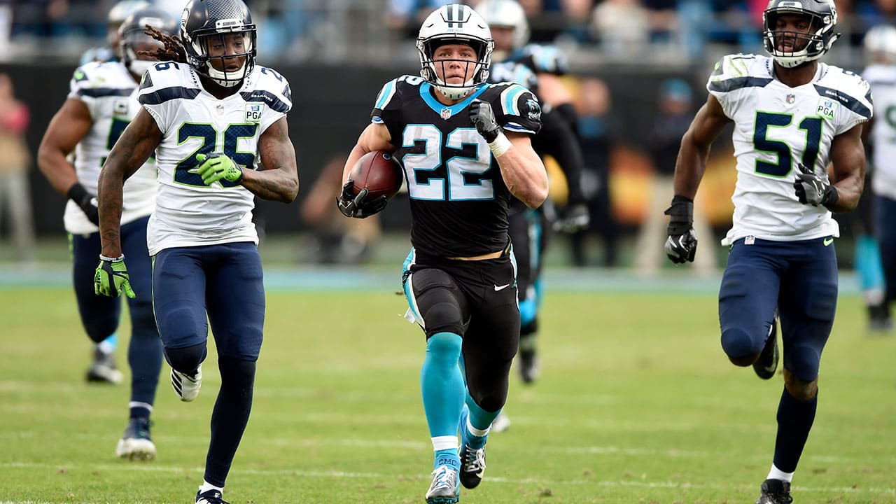 McCaffrey breaks free for 59-yard run
