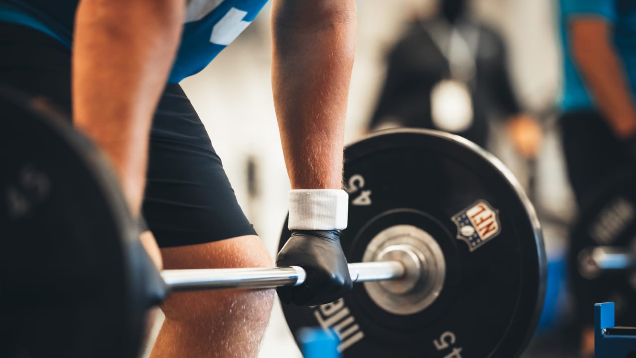Panthers rookies get to work in the weight room