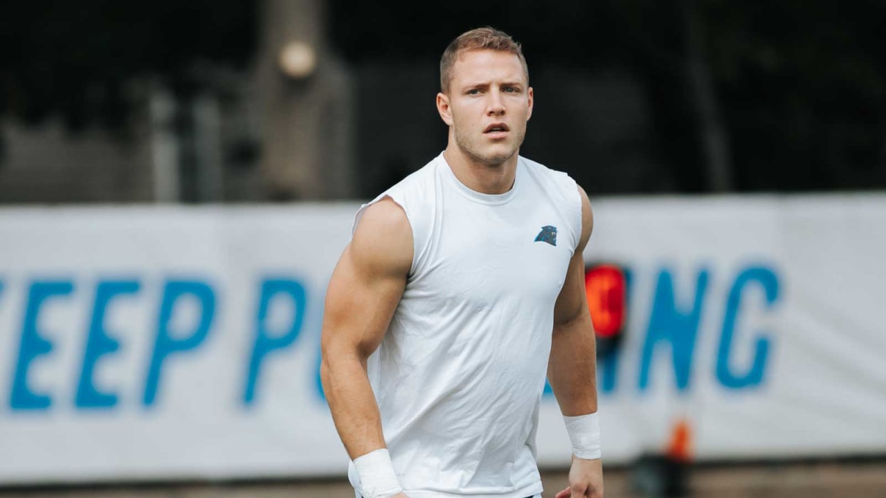 Notebook: Christian McCaffrey going through process