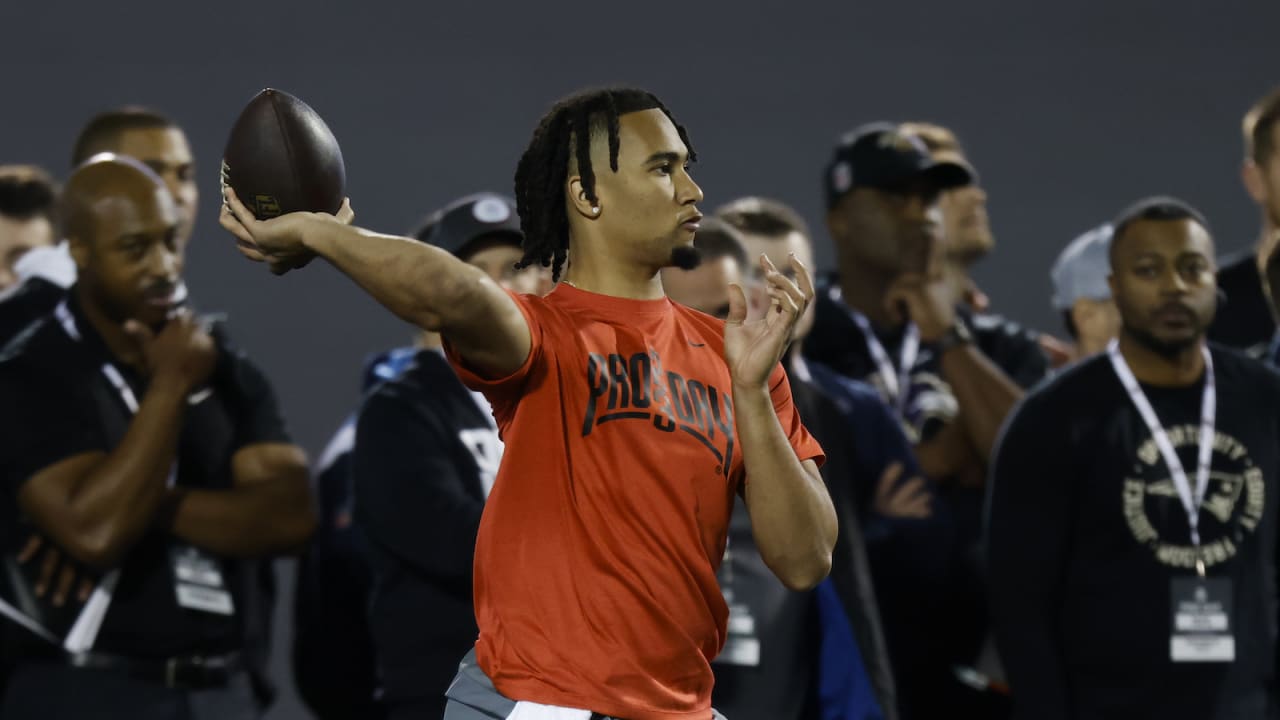 Photos: Best of C.J. Stroud's pro day workout at Ohio State