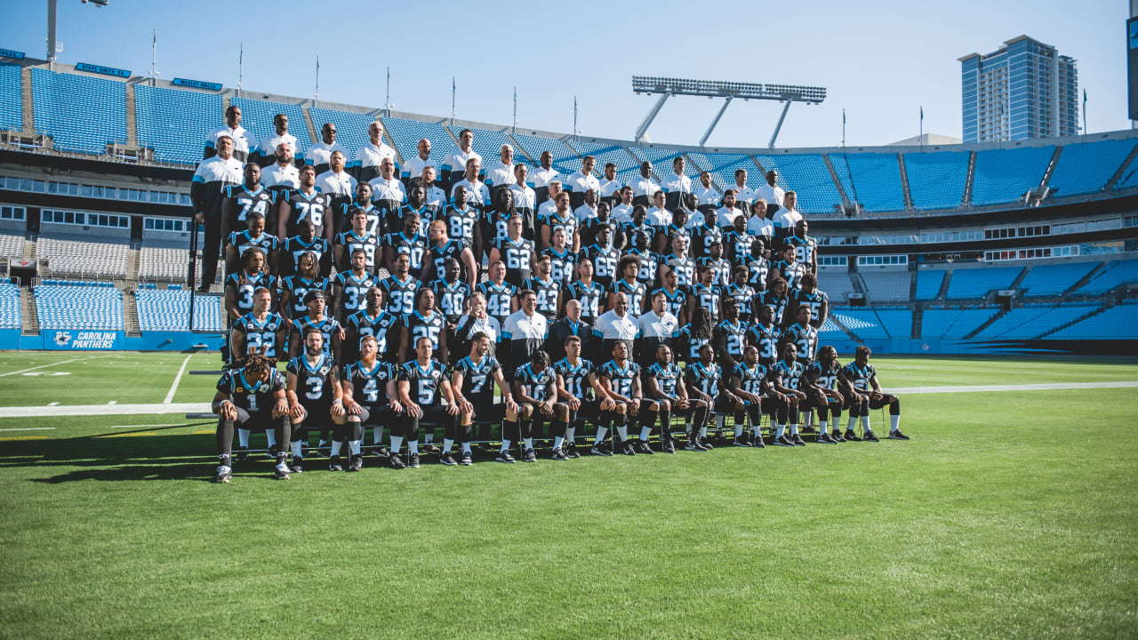 Behind the scenes at Panthers photo day
