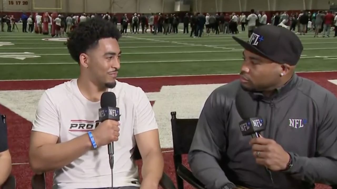 Bryce Young evaluates his pro day with Steve Smith Sr.