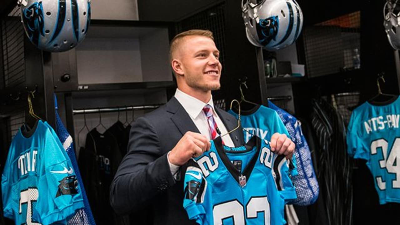 Watch: McCaffrey tours his new home