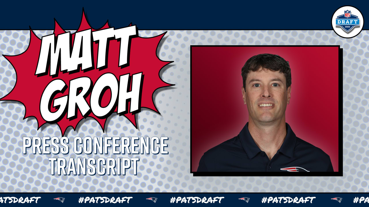 Transcript: Matt Groh Press Conference 4/29