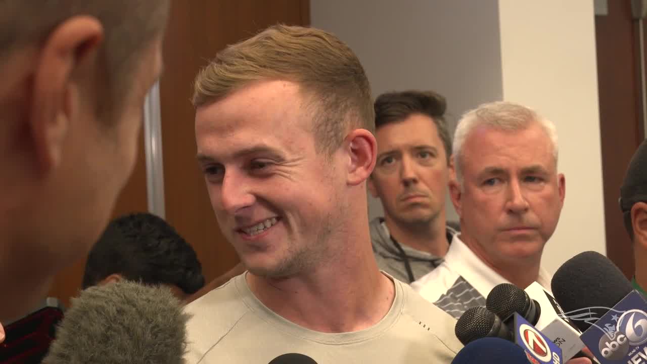 Chad Ryland 8/29: "Everyone in this locker room bounces off each other"