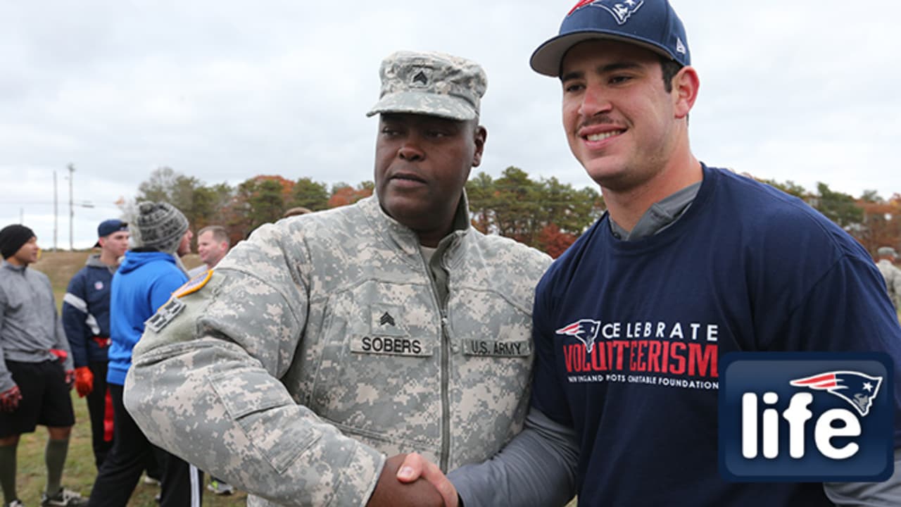 Patriots celebrate patriots with visit to Cape Cod base