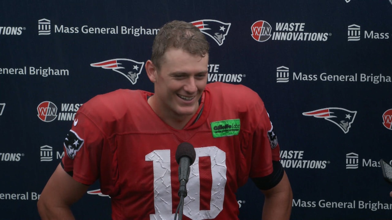 Mac Jones 8/7: "I think the offensive line is doing great"