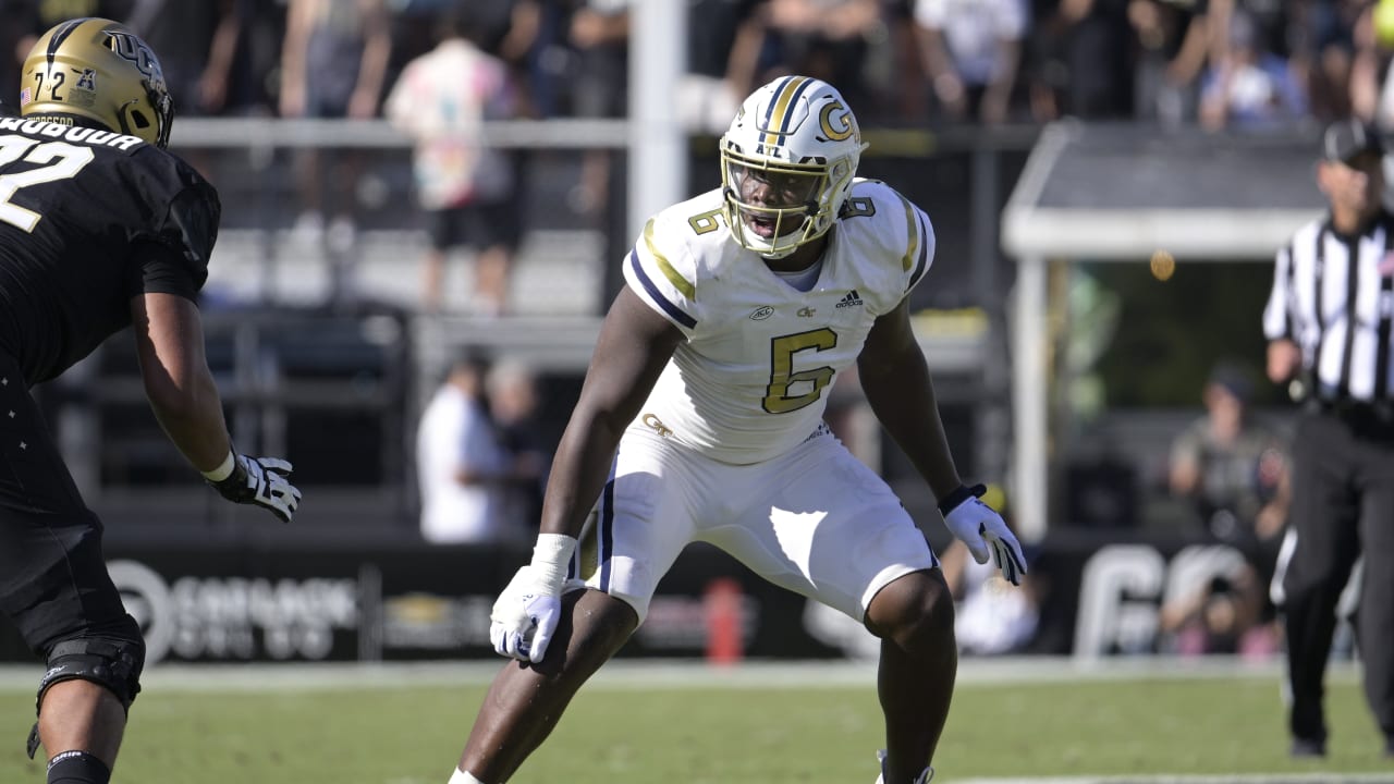 Photos: Patriots second round pick Keion White in action