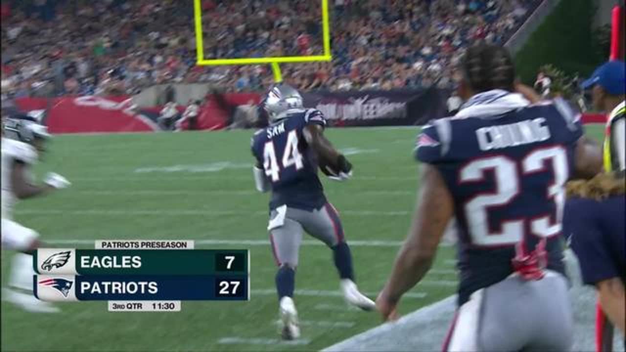 Highlight: Christian Sam intercepts Sudfeld off deflected pass