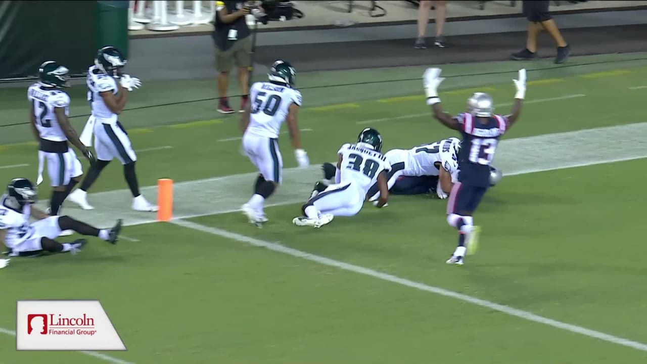 Cam Newton's dump-off to Meyers ends in 8-yard TD