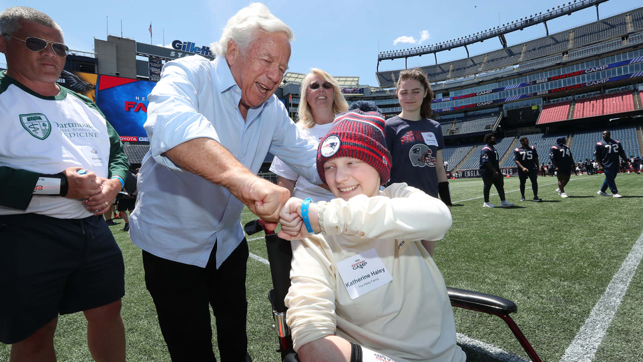 Patriots Fantasy Camp was great consolation for Katherine Haley and family