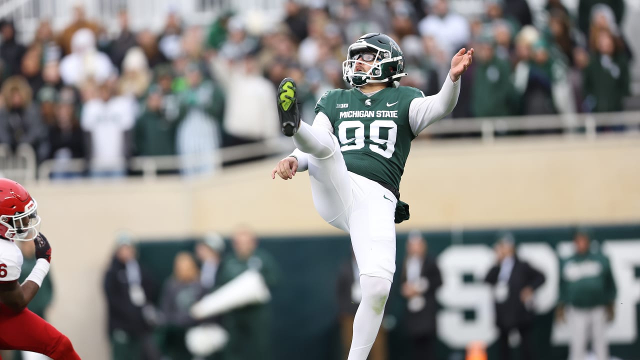 Photos: Patriots sixth round pick Bryce Baringer in action