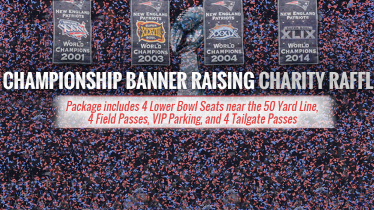 Patriots Charitable Foundation raffle ticket package to 2015 home opener
