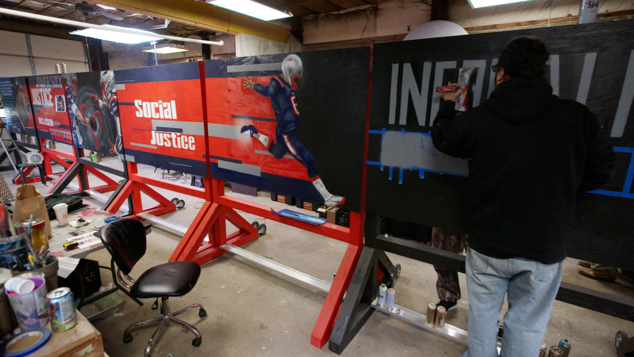 Patriots Commission Local Graffiti Artists to Create Social Justice Mural