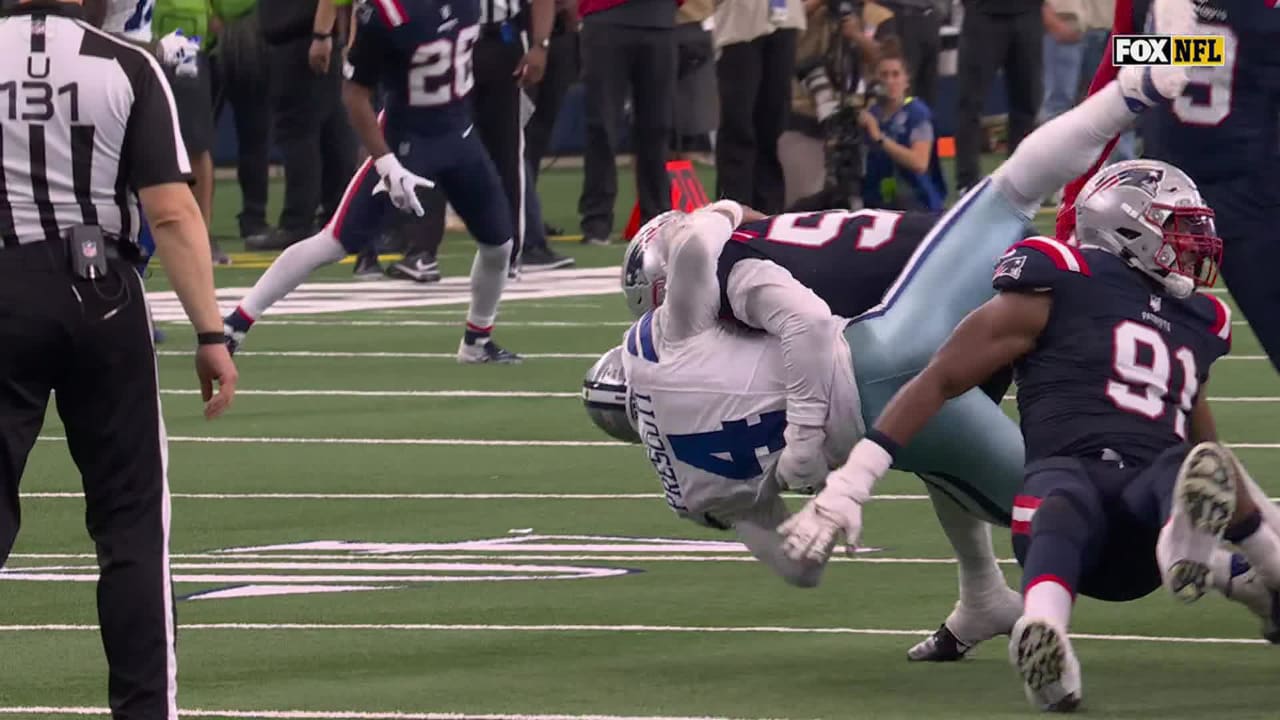 Josh Uche brings the boom on Dak with third-down sack