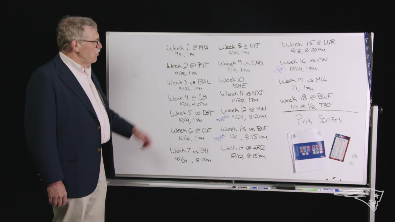 Patriots 2022 Schedule Release: Ernie Adams Reveals New England’s Full ...
