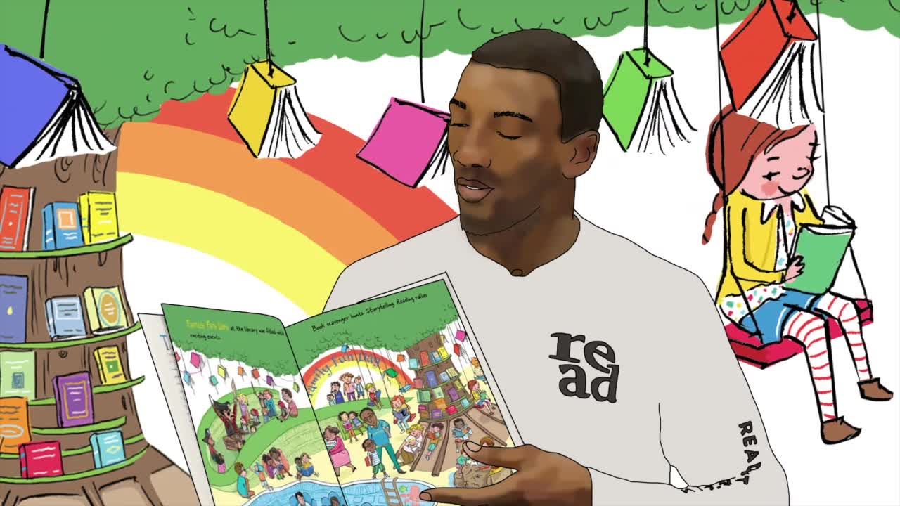 Patriots alum Malcolm Mitchell reads his book "The Magician's Hat"