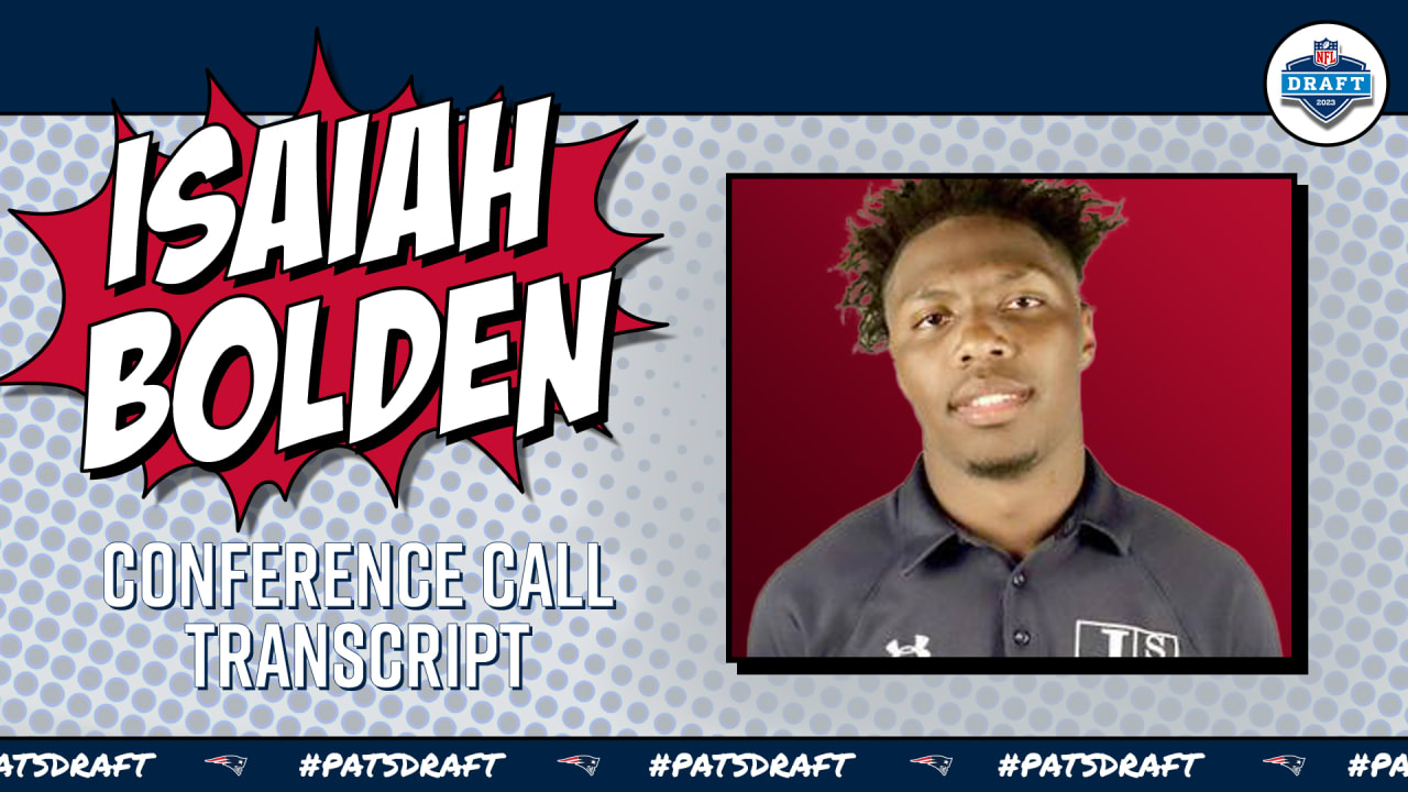 Transcript: Isaiah Bolden Conference Call 4/29