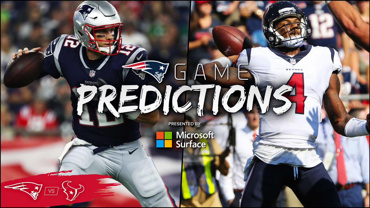 Game Predictions: Expert picks for Texans at Patriots