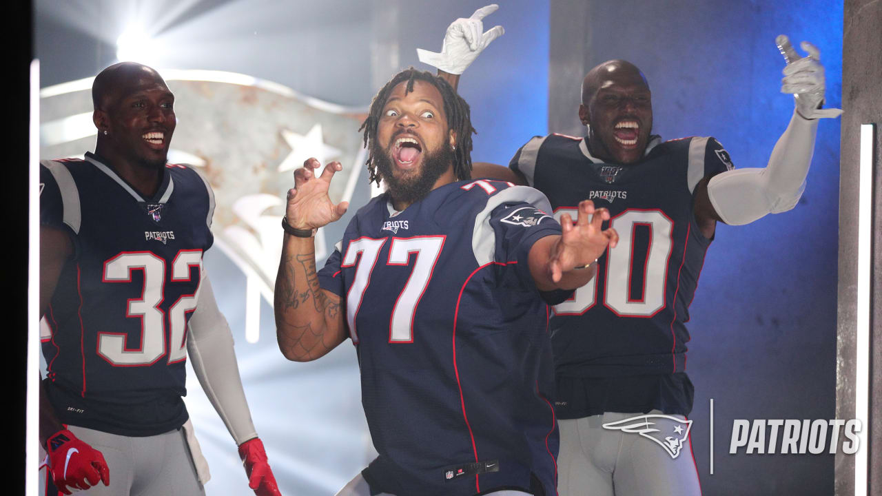 Behind the scenes: Specialty shots from the Patriots team photo day