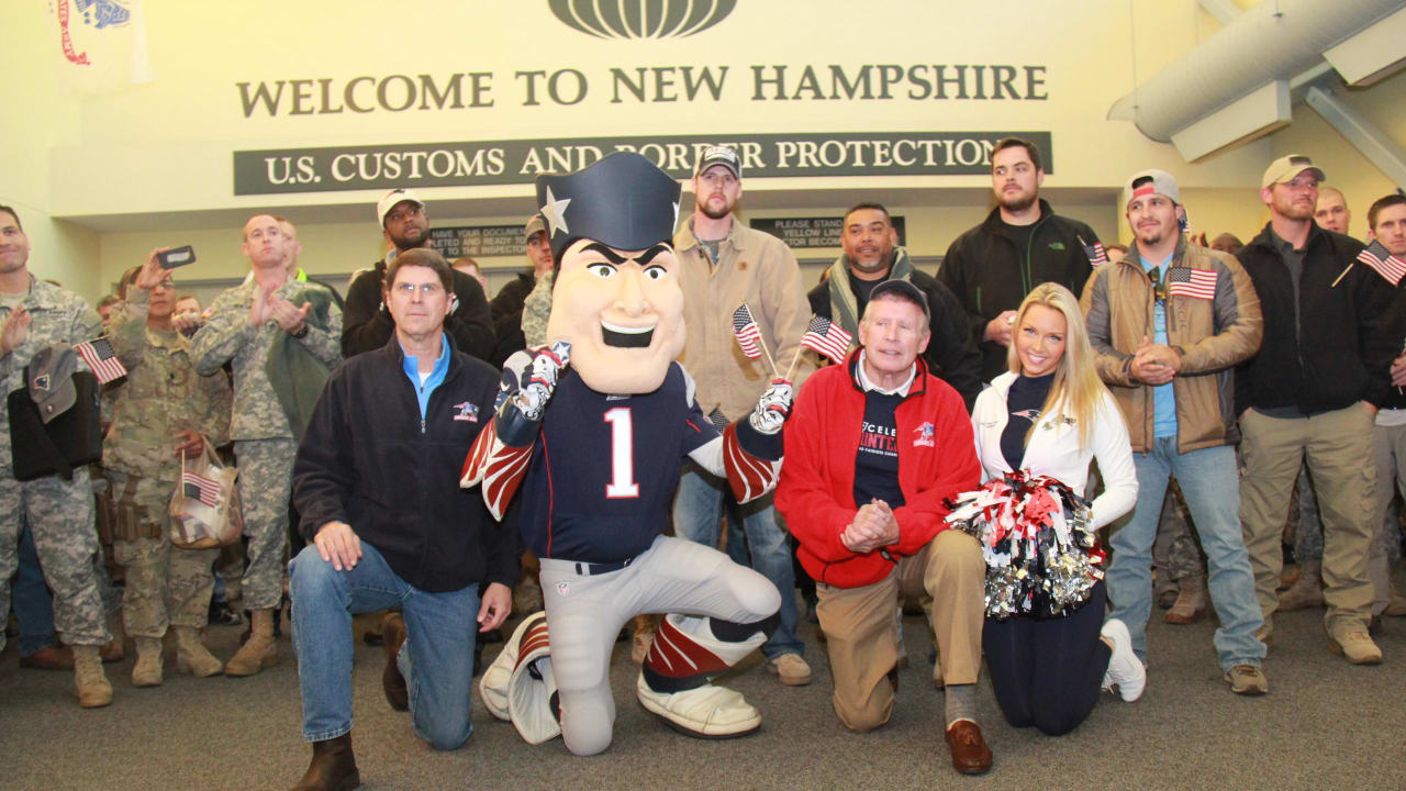 Patriots join Pease Greeters for military sendoff