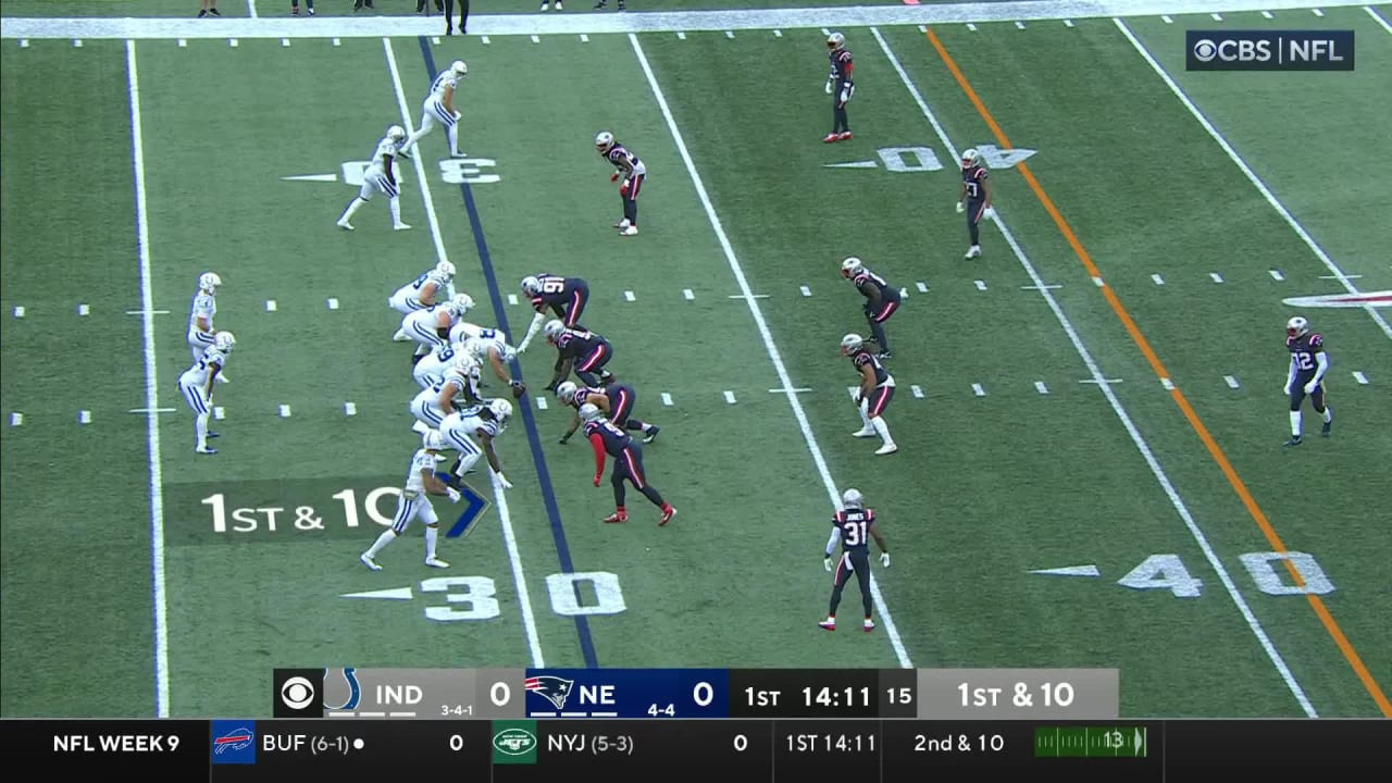 Matthew Judon outmaneuvers Colts' OL for drive-opening sack of Ehlinger