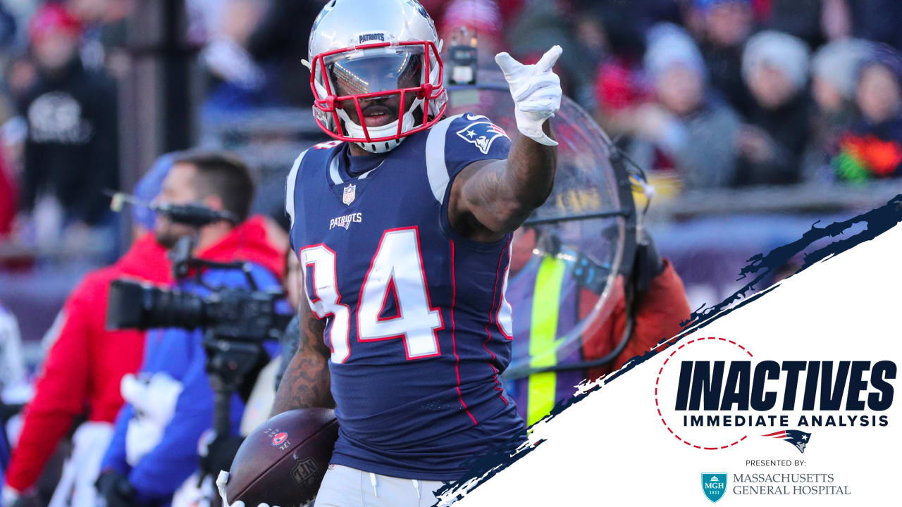 Inactives Analysis: Patriots will rest Patterson