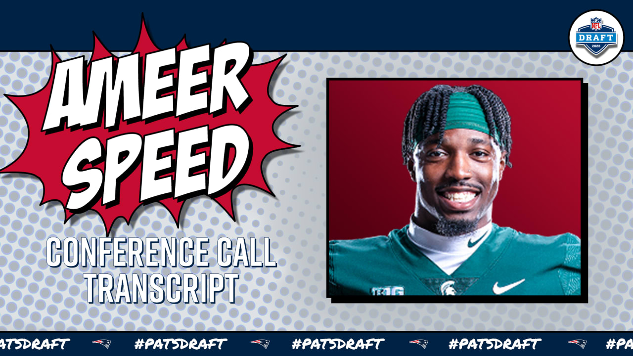 Transcript: Ameer Speed Conference Call 4/29