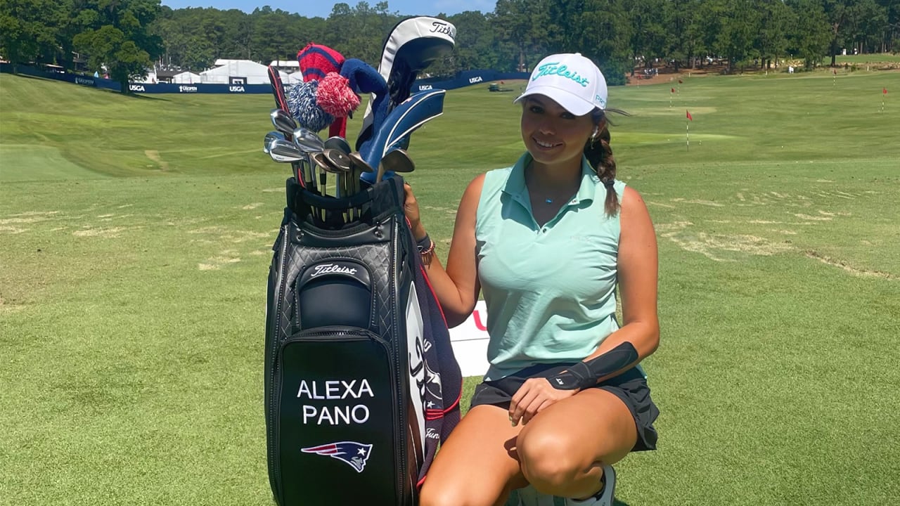 Why 17-year-old Alexa Pano is carrying Patriots bag in U.S. Women's Open