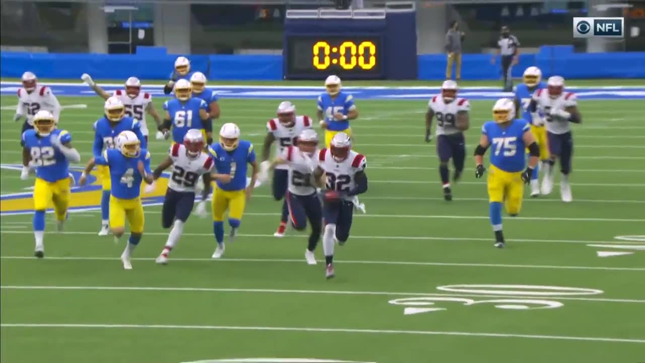 Cody Davis Blocks Chargers Field Goal, Devin McCourty Returns for the ...