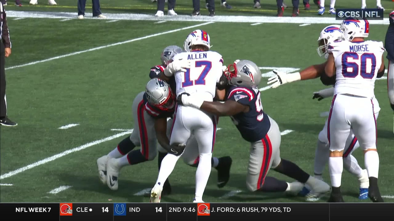 Christian Barmore leads trio of Patriots into sack of Josh Allen