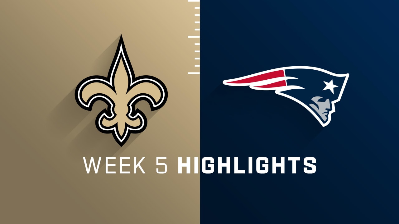 Saints vs. Patriots Highlights | NFL Week 5