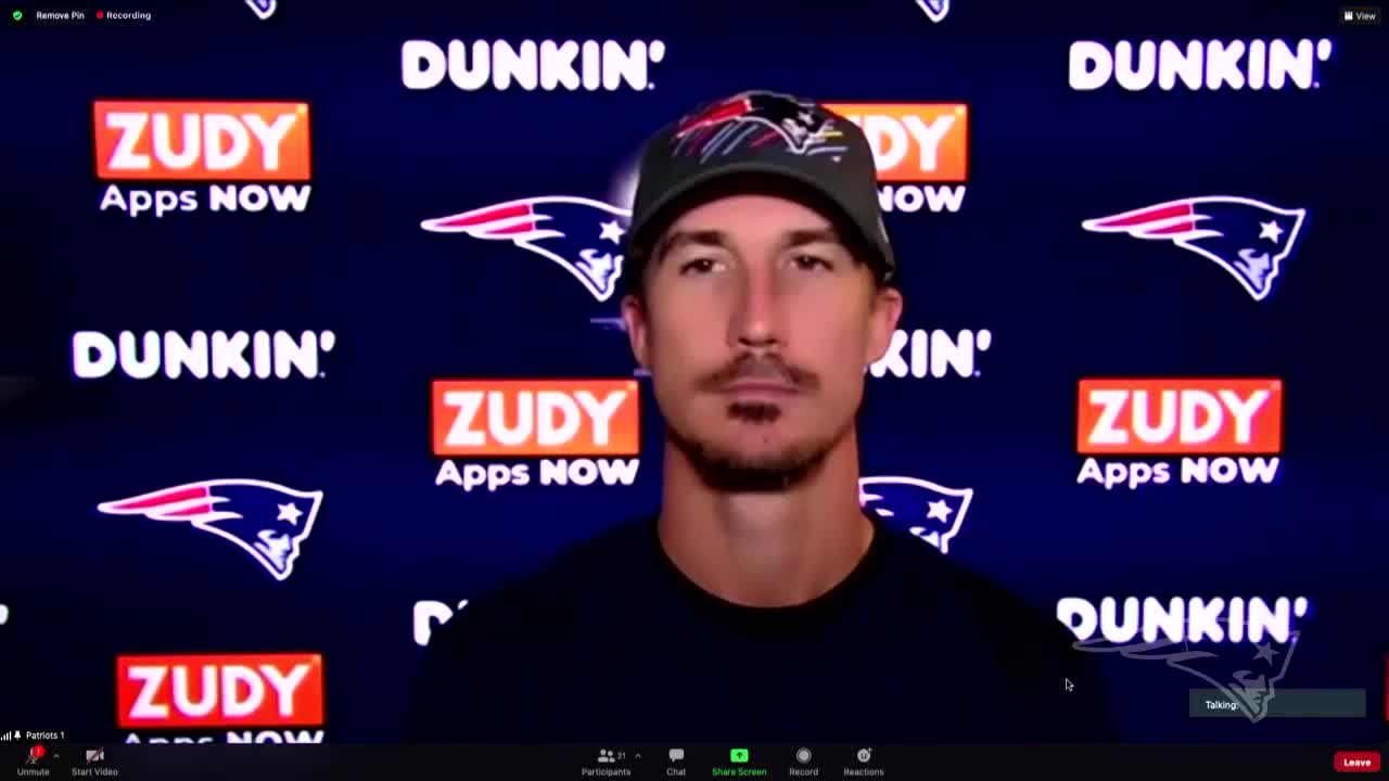 Cam Achord on Gunner Olszewski 11/30: "He's definitely taken a stride in the communication level"